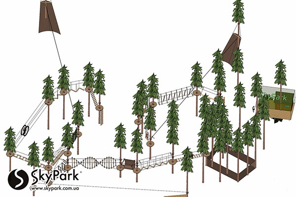 The building of an adventure park